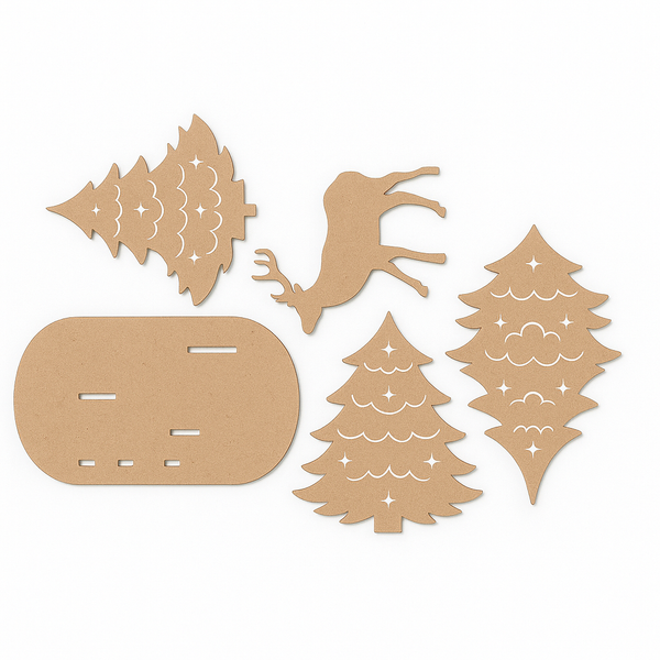 MDF Christmas Tree Cutout – Adinath Creations
