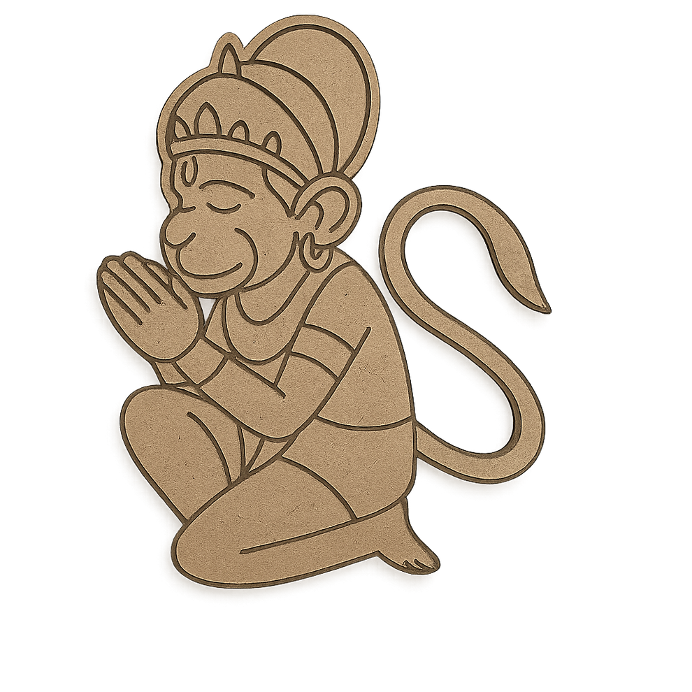 Lord Hanuman Pre-Marked Cutout – Adinath Creations